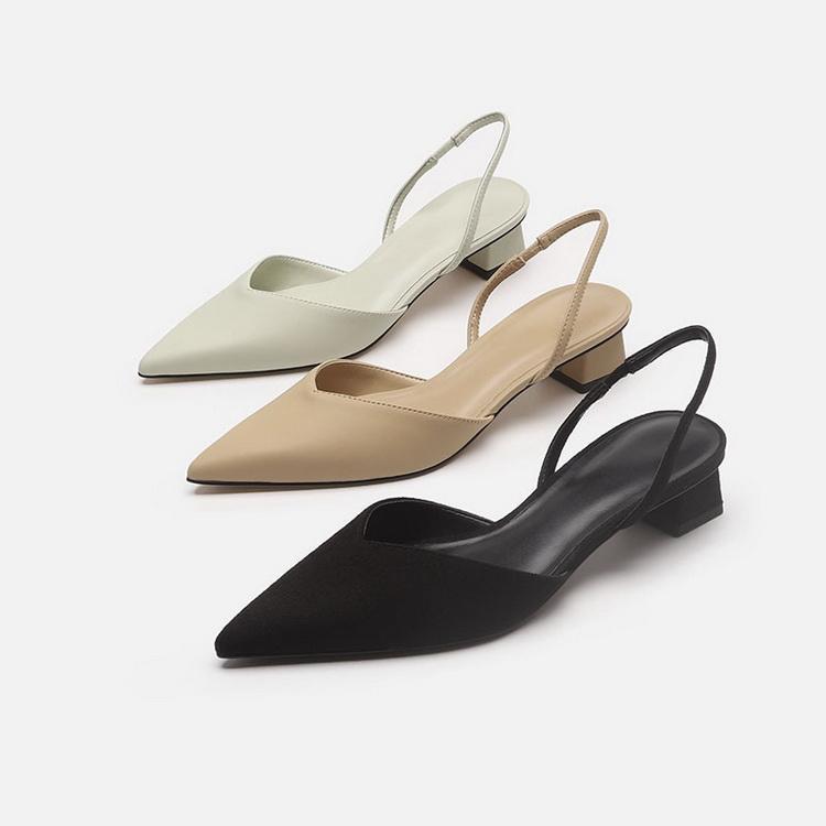 ポインテッドトゥパンプス レディース オフィス 結婚式 パーティー パンプス バックストラップ ローヒール[素材]アッパー：合成皮革アウトソール：ラバー[原産国] 中国※靴箱について靴箱は、からの入荷及びお届け迄の配送の過程で汚れや破損のあ...