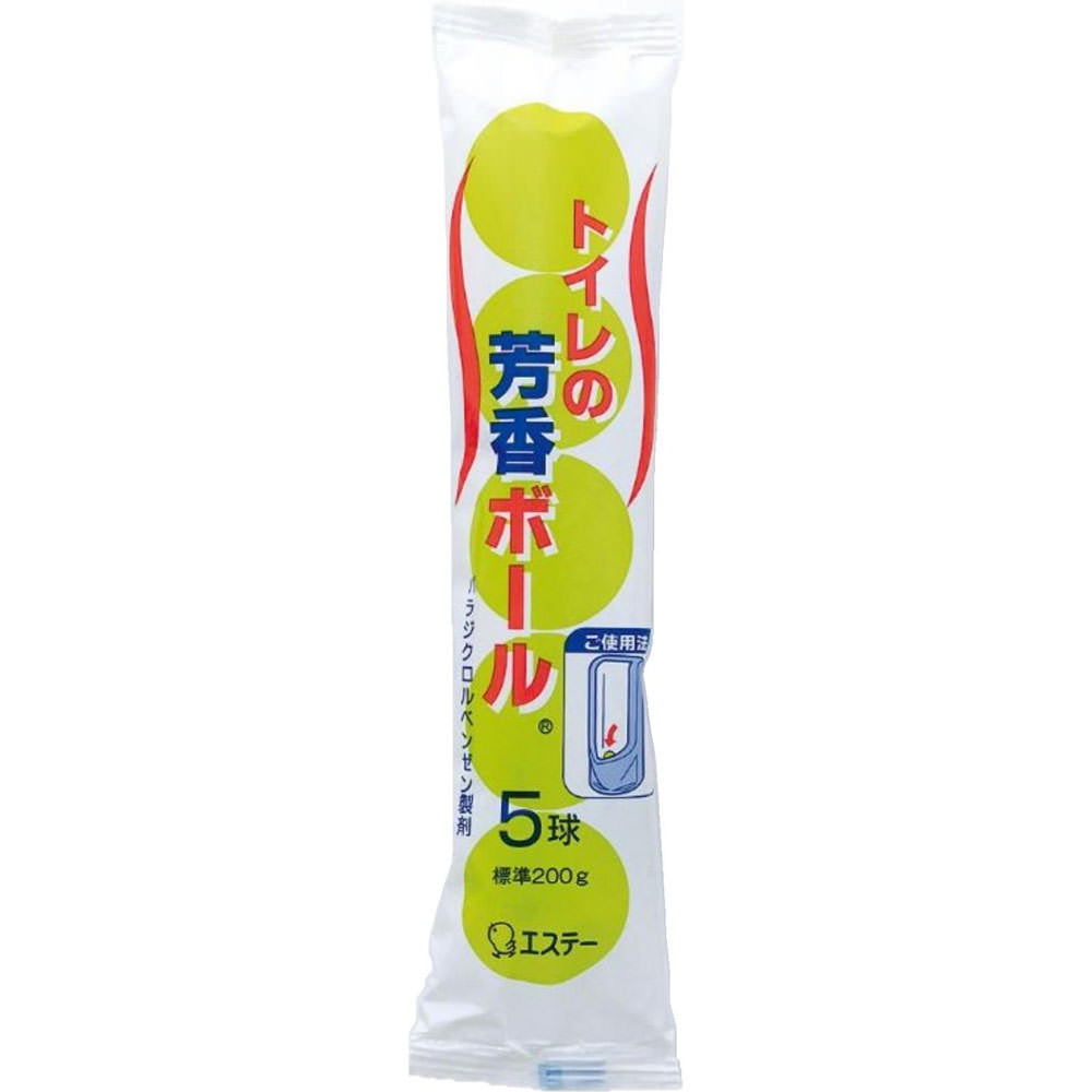 商品説明 パラジクロルペンゼン製剤 表示成分 ＜成分＞ パラジクロルベンゼン、香料 用法・用量/使用方法 ＜使用方法＞ ●男子用便器に2〜3球入れて使用する。 ●本品を一度に使用しない場合は、密閉して冷暗所に保存すること。 ●ニオイがうつる...