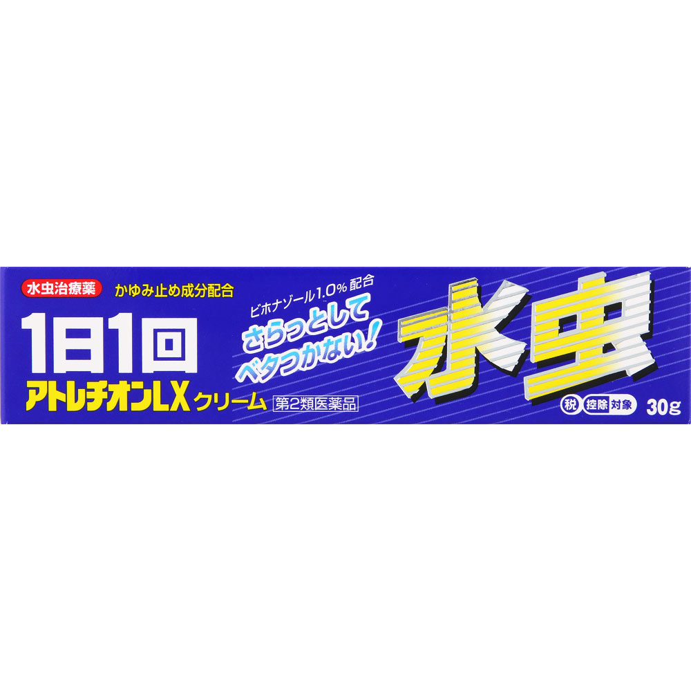 商品説明 多忙な現代人の生活にピッタリの1日1回塗布タイプに、かゆみと炎症を抑える成分をプラスしました。 効能・効果 みずむし、いんきんたむし、ぜにたむし 内容成分・成分量 1mL又は1g中 ビホナゾール・・・10mg （1日1回で、みずむ...