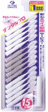 商品説明 「デンタルプロ 歯間ブラシ サイズ1SSS 15本入り」は、歯と歯の間の歯垢を効果的に除去する小さなブラシです。やややわらか仕上げの先端部と、スタンダードな後端部のダブル植毛で、より歯と歯のすきまに挿入しやすくなりました。ハンドル...
