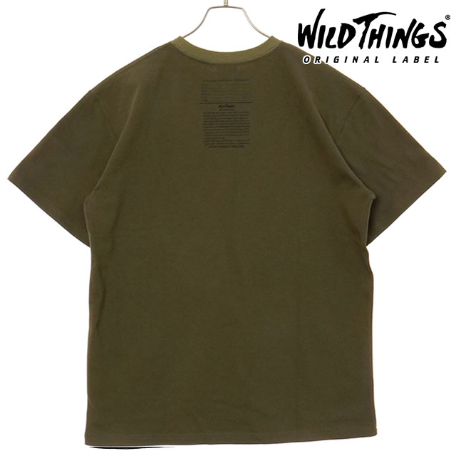 [ ブランド ] ワイルドシングス　WILD　THINGS [ ジャンル ] Tシャツ／半袖 [ 素　 材 ] 綿100％ [ サイズ ] 着丈×バスト×肩幅×袖丈（cm） Mサイズ：70×110×51×23 Lサイズ：72×114×53×...