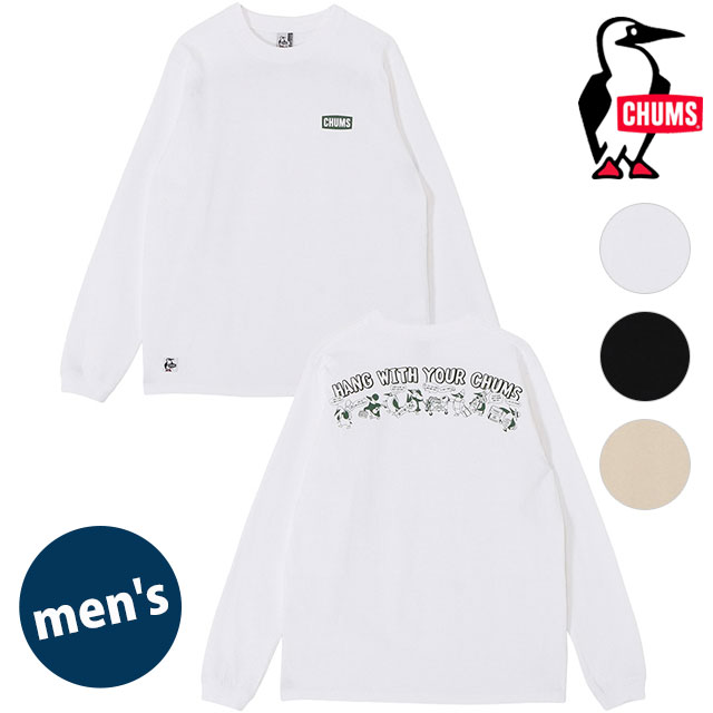 [ ブランド ] チャムス　CHUMS [ ジャンル ] Tシャツ／カットソー／長袖 [ 素　 材 ] コットン100％ [ 原産国 ] 中国 [ サイズ ] 着丈×身幅×肩幅×袖丈（cm） Mサイズ：69×60×52×61 Lサイズ：71...