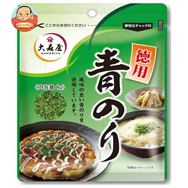 JANコード:4901191490181 原材料 青のり 栄養成分 1袋(8g)あたりエネルギー13kcal、たんぱく質2.4g、脂質0.4g、炭水化物3.3g、糖質0.5g、食物繊維2.8g、食塩相当量0.6g 内容 カテゴリ:一般食品、...