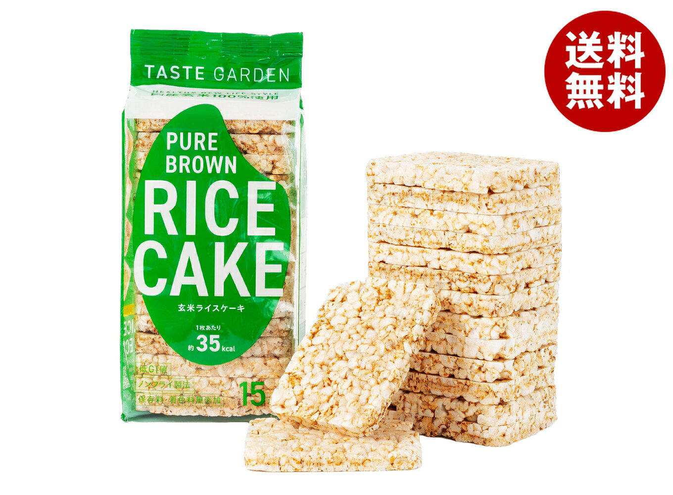 ■ 国産玄米100％ ライスケーキ 国産玄米100％のみを使用して焼き上げた、軽やかな食感のライスケーキです。 砂糖・油・添加物は一切不使用。ノンフライ製法・無塩で、保存料・着色料も使っていません。グルテンフリー食品なので、小麦を控えている...