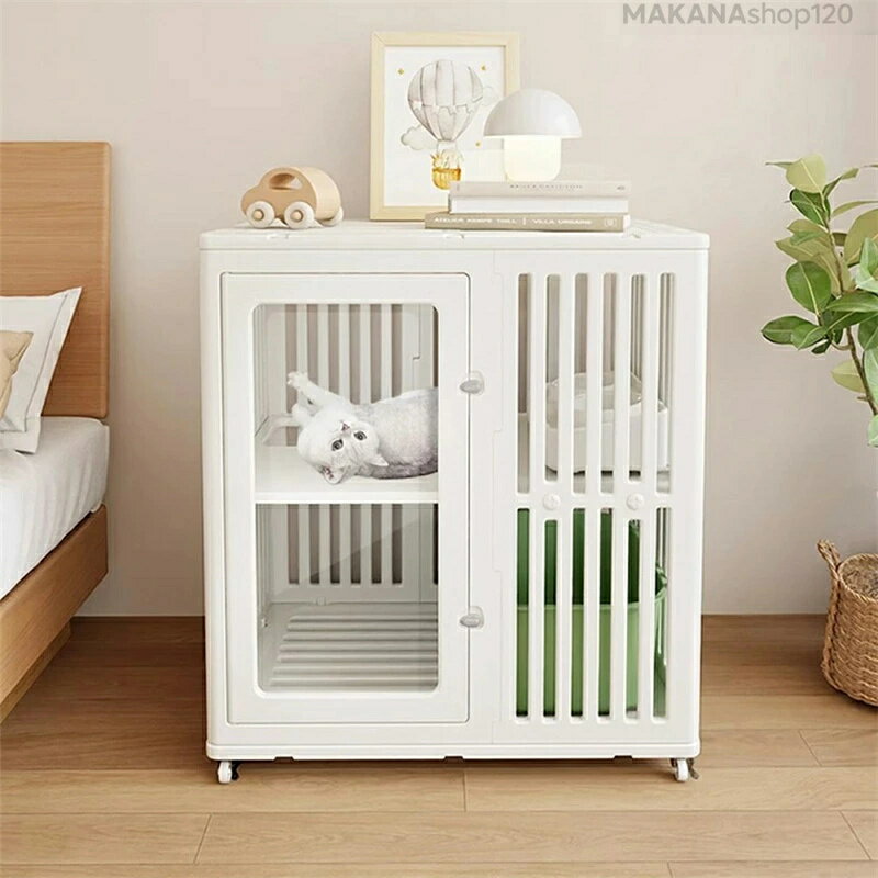 商品情報 【組み立て簡単】 樹脂製の猫ケージはモジュール設計を採用しており、分解や組み立てが簡単で、複雑な工具や技術は必要ありません。掃除や移動、収納が非常に便利で日常使用に適しています。 【優れた素材＆耐摩耗性・耐傷性】 猫ケージは高品質...