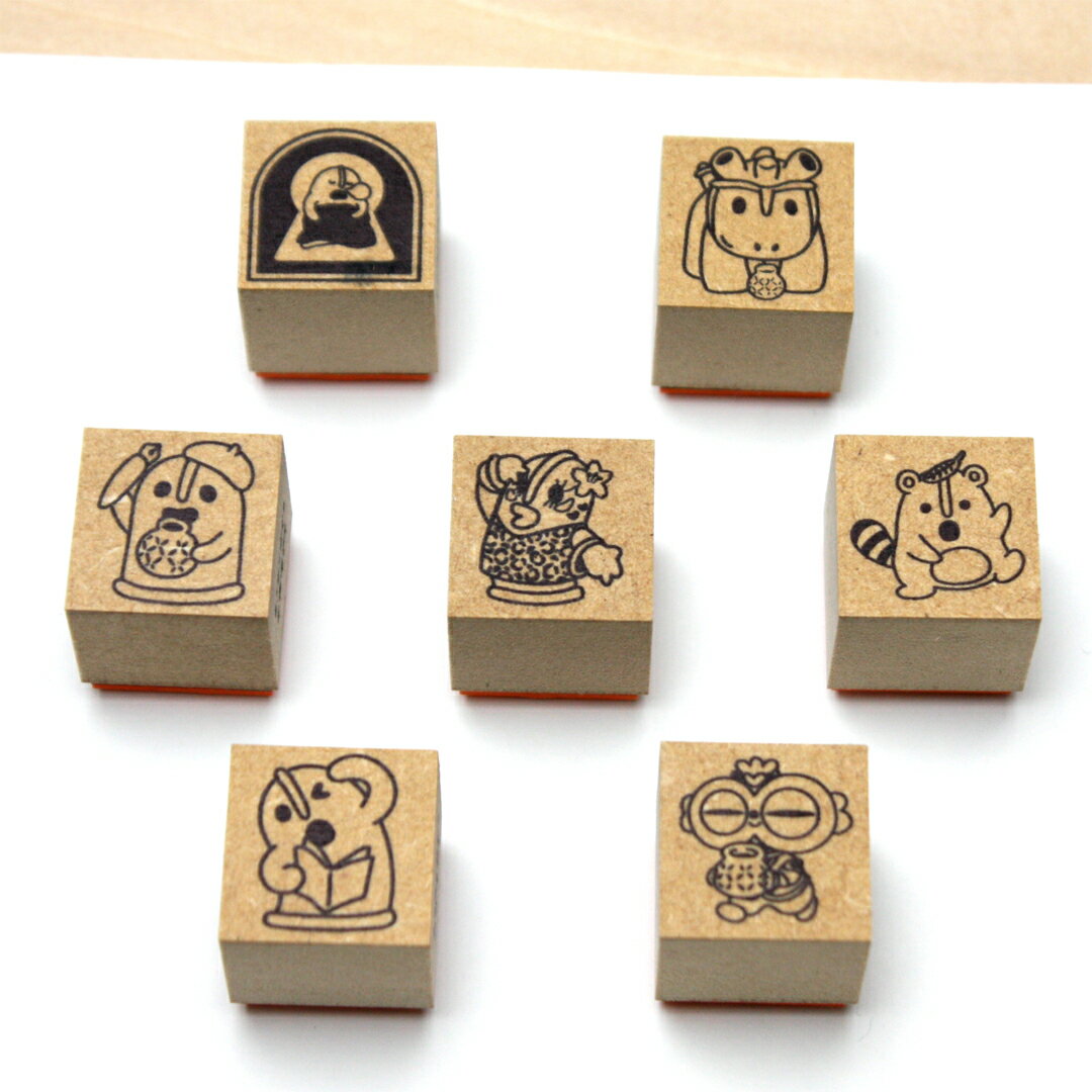 当店オリジナルデザインのスタンプです！ ●印面サイズ（mm）：20×20 ●台木：MDF ●デザイン：ガモさん三田三昭堂　HANIスタンプ 群馬のハニワがオリジナルスタンプになりました！ 別売りの「おこのみinkすたんぷ」を使えば、お好きな...