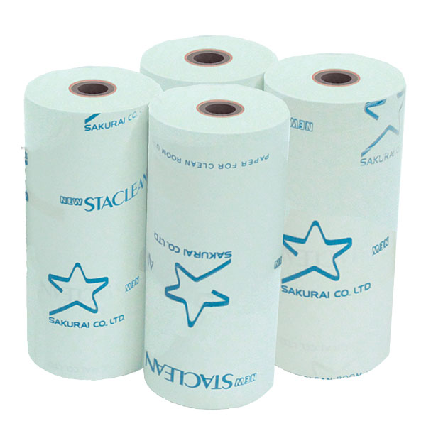 クリーンペーパー「スタクリン」3つの特長1．スタクリンは、普通紙や合成紙と異なり、着色に顔料を使用しておりません。ブルーやバイオレットなどの色は、染料（液体）によって着色しております。発塵要因である顔料を使用していない事が特徴です。2．スタ...