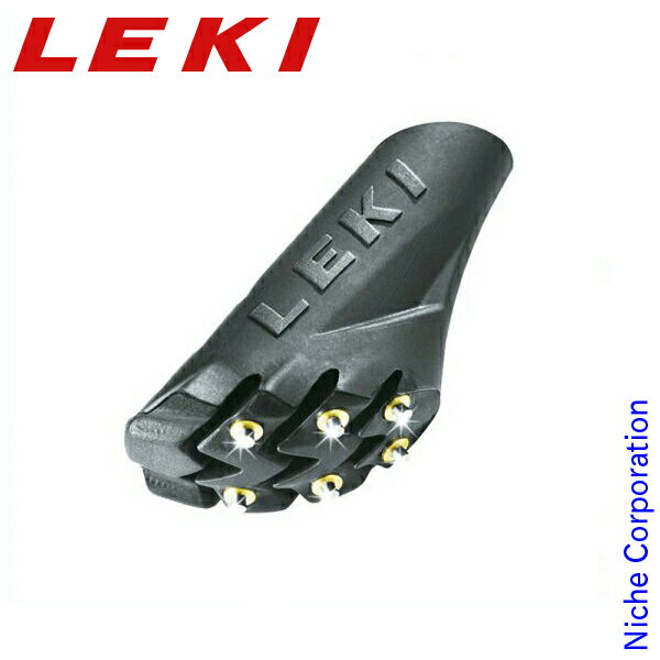 レキ NWサイレントスパイクパッド 1個[1300111]ポールアクセサリーでパッドの底面にスパイクが付いており、アスファルトでも土でも兼用できるマルチラバースパイクパッドです。■仕様[重量] 約25g[カラー] ブラック[商品コード] 1...