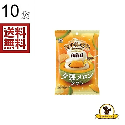 北海道の素材にこだわり夕張メロンと北海道産牛乳を使用しています。メロンソフトの味わいを楽しめるカントリーマアムミニです。
