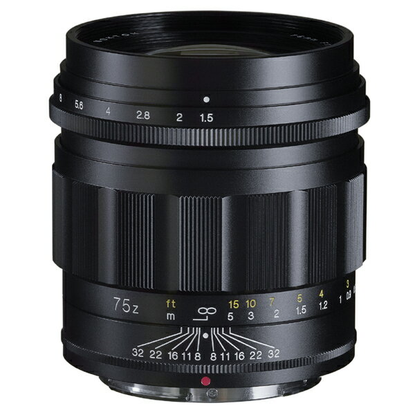 (メーカー保証のみの対応になります) NOKTON 75mm F1.5 Asphericalは、ニコン Z マウント専用の大口径マニュアルフォーカス中望遠レンズです。フルサイズのイメージサークルをカバーし、光学設計はニコン Z システムカメ...