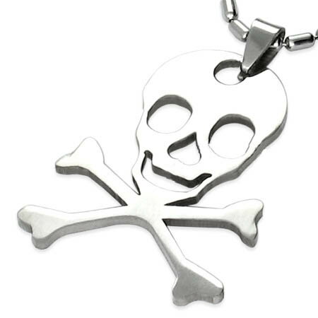 スカルボーンとドクロを融合させたハードテイスト満点のステンレスペンダントトップ。素材にステンレスを使っているので傷つきにくく、アクティブに使ってもOK！その上医療用ステンレスなのでアレルギーも安心です。シルバー925に比べて、価格も手頃で、...