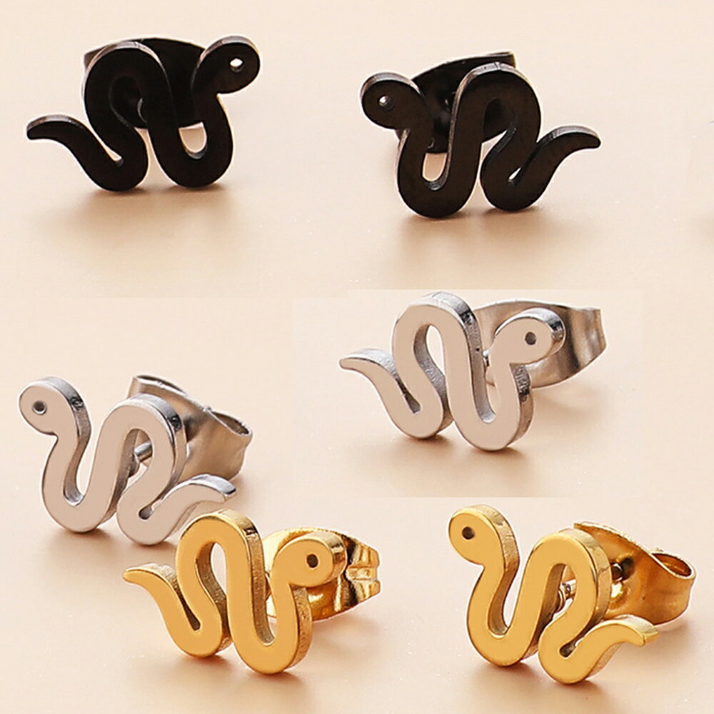 この蛇ステンレスピアスは、ユニークでおしゃれなデザインが魅力です。サージカルステンレス316Lを使用しているので、つけっぱなしでも劣化しにくく、安心してお使いいただけます。20ゲージのスタッドピアスは、耳や軟骨にぴったりフィットし、普段使い...