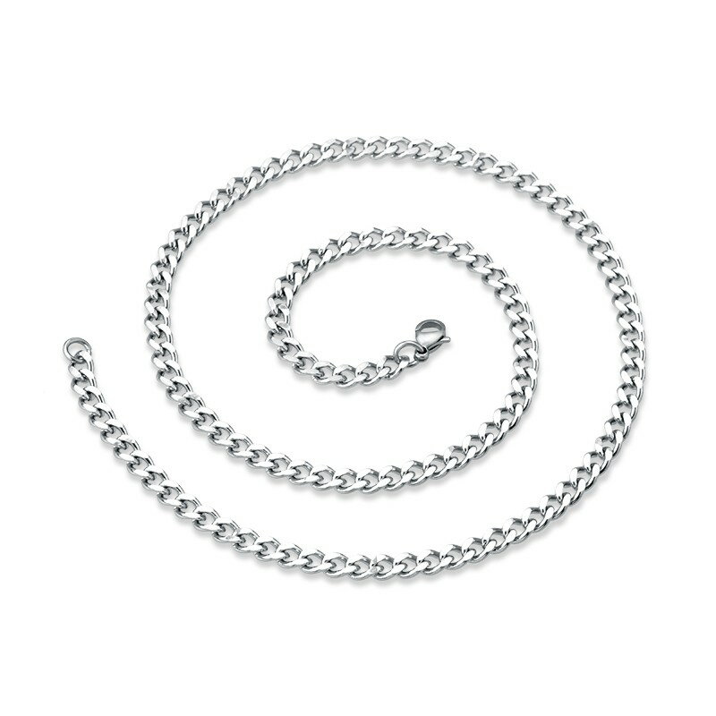 スリムなタイプの喜平型ネックレスチェーンです。独特の風合いが存在感を発揮してくれるステンレスチェーンです。男女を問わず人気の高いキヘイネックレスチェーンはペアで愛用するのもオススメのチェーンです。サージカルステンレス製のネックレスチェーンは...