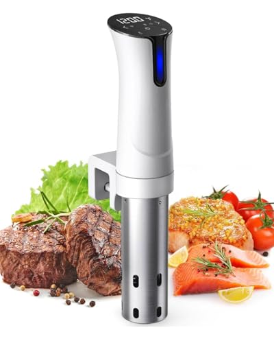 ◆商品名：低温調理器 真空調理器 スロークッカーbeemyi 24時間 予約機能 保温機能付き 低温調理機 Sous vide 日本向けに設計 1000Wハイパワー 水温精確制御クッカー コンパクト軽量 家庭用 (white, Small)...