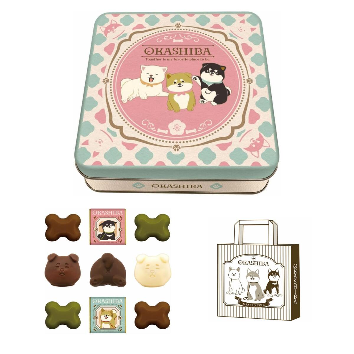 缶にチョコを詰め合わせた商品です。