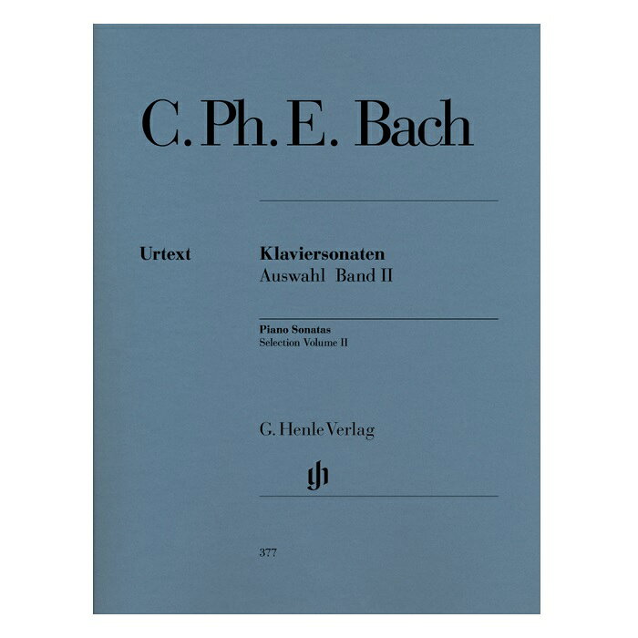 作曲者:バッハ(カール・フィリップ・エマヌエル）/Bach C.P.E. 編曲/校正:D.M. Berg/K. Borner 編成:Cembalo/Piano 出版社:Henle（ヘンレ） 出版番号:HN 377 ※当店は国内・輸入楽譜合わ...