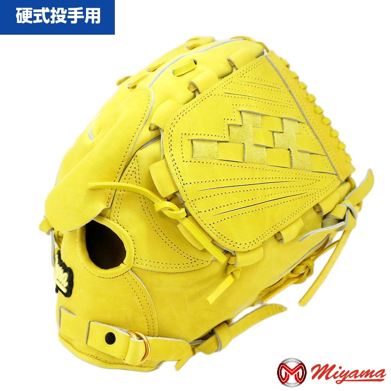 状態・・・・・新品 メーカー・・・miyama ポジション・・投手用 革皮・・・・・天然革皮（ステアハイド） サイズ・・・・12　インチ (グローブの人差し指先端から土手先まで約30.5cm) カラー・・・・写真参考 ※グラブはデジカメで撮...