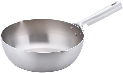 焼く、炒める、揚げる、茹でる、煮る サイズ(約):幅40x奥行25.5x高さ13cm、内径24x深さ8cm、底径16cm、容量:3L 本体重量(約):950g 素材・材質:本体/アルミ三層クラッド (底厚2mm)、ステンレス (クロム18%...