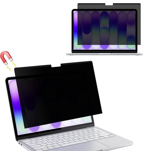 【対応機種】覗き見防止フィルム対応機種:MacBook Neo 13インチ 2026年 (モデル:A18 Pro)。ご購入前に必ず機種番号をご確認ください。 【強力なプライバシー保護】視野角60度(左右各30度)に設計されており、正面からは...