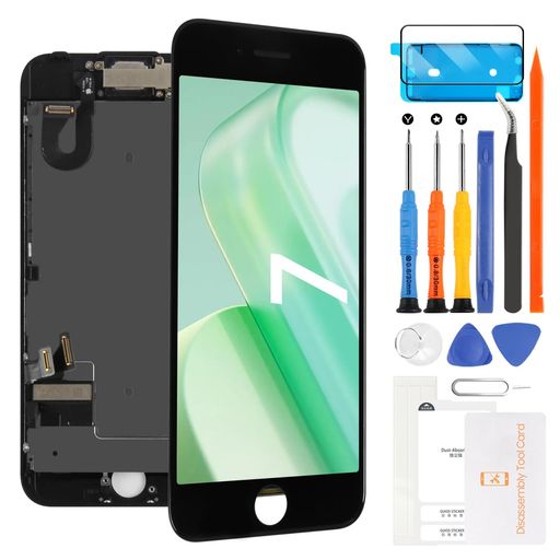 🎁【対応機種】:(ブラック)For iPhone 7 4.7インチ A1660, A1778, A1779, A1780, A1853, A1866 モデルに対応 交換修理用液晶パネルセット。ご購入した前にご端末のモデルをご...