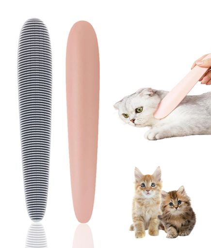 ペットの毛づくろいを再現した柔らかいブラッシング 猫舌を再現した特殊デザイン 柔らかいシリコン製の突起が、母猫の毛づくろいを再現。敏感な猫もリラックスしてブラッシング可能 食品レベルシリコン素材 肌に優しい安全素材を使用。皮膚を傷つけず、ペ...