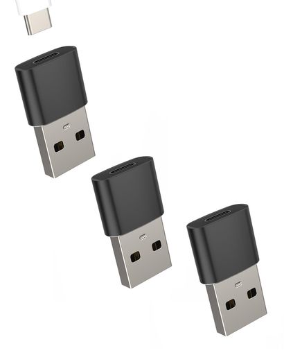 USB C to USBアダプター(3個パック)Type-Cメス to USB-Aオス電源&amp;充電コンバーター Thunderbolt対応 対応Samsung Galaxy Note10 S21 S22 S23 対応iPhone 15...