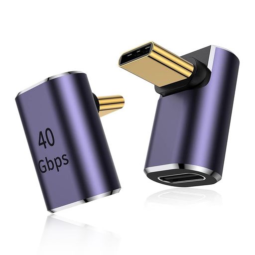 【USB-CL字変換アダプタ】USBコネクタ--タイプCオスからメスに変換するL字アダプタです。このUSB-C直角アダプタは、デバイスのCポートを過度に抜き差ししないように保護します。直角設計は、場合によってはケーブルをよりよく管理すること...