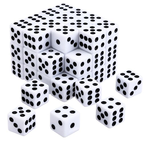 【50個入り】1パックに50個のサイコロが入っており、ゲームや教育など、様々なニーズに対応できます。 【クラシック・ホワイト】最もクラシックで一般的に使用されているサイコロの色であるホワイトは、あらゆる場面やゲームに適しており、ポイントが見...