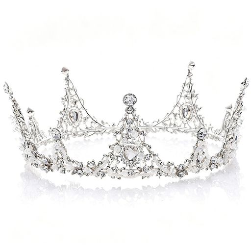 【華やかな輝き】キラキラと美しく輝き、ウェディングドレスにぴったりのティアラです。 【プリンセスタイプ】コームなしでヘアピン固定、簡単に着けられるデザインです。 【高品質素材】上品で高級感あるジュエリー仕上げ、結婚式や特別な日に最適です。 ...