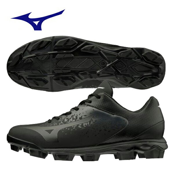 次の自分へ加速せよ。グリップ性とクッション性が向上。 【メーカー】ミズノ 【商品名】ウエーブセレクトナイン 【品番】11GP192200 【カラー】ブラック×ブラック 【素材】甲材：人工皮革　底材：合成底 【スパイク】合成樹脂(固定式) 【...
