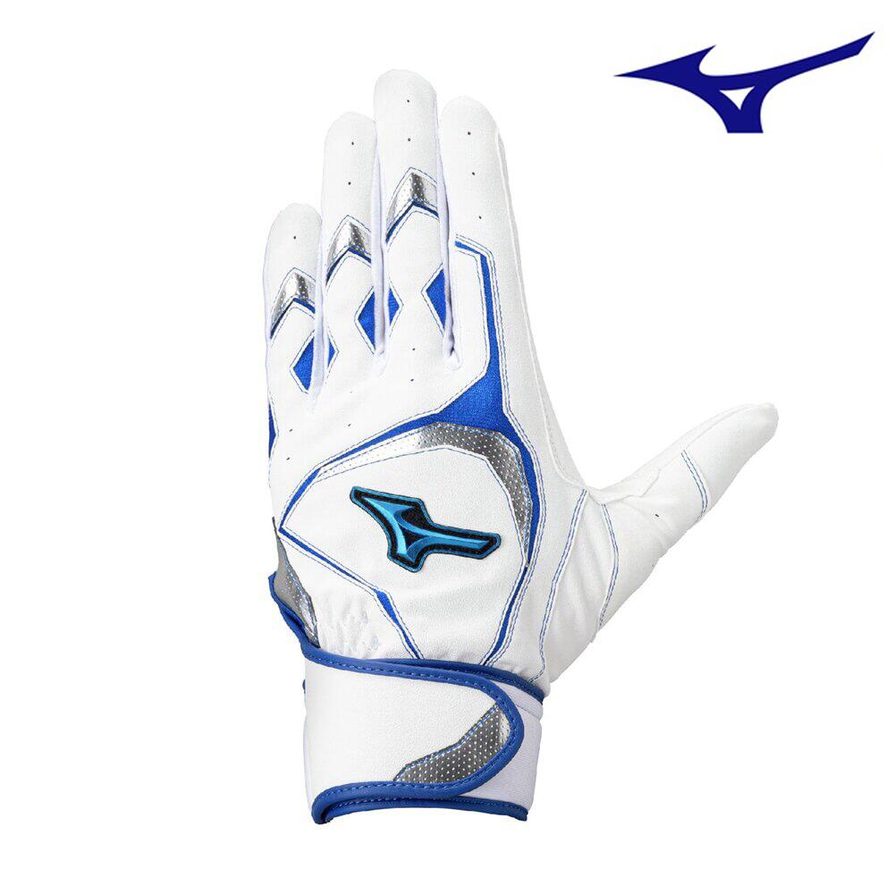 ミズノ・ウィルドライブブルーのバッティンググローブ。 ボールを的確に捕らえる為に！素手感覚の装着性を！『感じるCONTROLモデル』 【メーカー】ミズノ 【商品名】ウィルドライブ ブルー【両手用】[ジュニア] 【品番】1EJEY295 【カ...