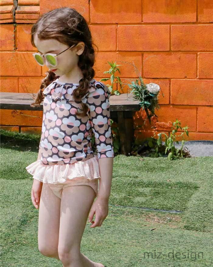 商品情報 商品名 子供水着 3点セット 花柄 長袖 ラッシュガード水着 ベビー 水着 ラッシュガード 長袖 セパレート ベビー水着 花柄 キッズ水着 子供水着 女の子水着 紫外線防止 UVカット スイミング 幼稚園 子供 キッズ プリンセス...