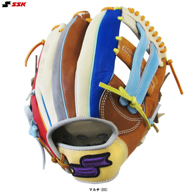 ■品番 SMRC124E ■商品説明 SSKの展示会限定グラブ。カラフルシリーズ。 ウェブ：ワイドクロス 薬指(小指)弾丸SSK刻印あり グラブレングス：6L ポケットはウェブ下から人差し指寄り。 浅めでも深めでも使える万能な基本型。 ※革...