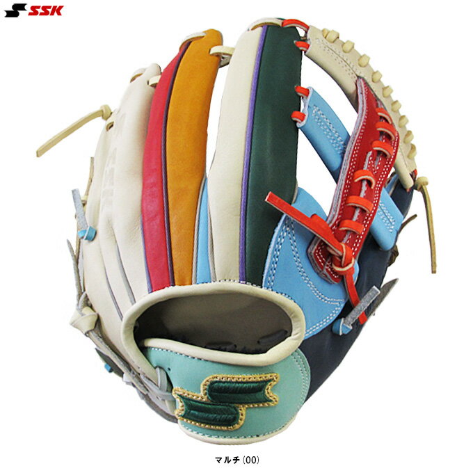 ■品番 SMRC125B ■商品説明 SSKの展示会限定グラブ。カラフルシリーズ。 ウェブ：サンダークロス 薬指(小指)弾丸SSK刻印あり グラブレングス：6L ポケットはウェブ下から人差し指寄り。 浅めでも深めでも使える万能な基本型。 ※...