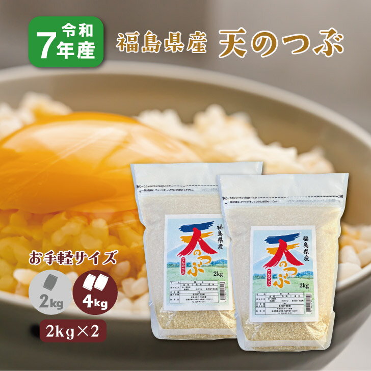 商品情報名称精米産地福島県品種天のつぶ産年令和7年産使用割合単一原料米内容量2kg×2精米時期表示面記載【2kg×2】7年産 福島県産天のつぶ 4kg 4キロ 白米 天の粒 精米 1等米 ブランド米 お米 送料無料 粒ぞろい光沢が良く、しっ...