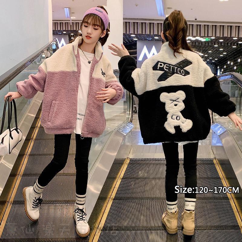 メーカー希望小売価格はメーカーカタログに基づいて掲載しています コート 中綿ジャケット 韓国子供服 冬 アウター ボアコート キッズウェア フード付き 厚手 女の子 120 130 140 150 160 170 暖かい 冷え対策 防寒素材...