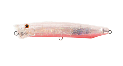 100mm 22g Floating 軽いジャークでもポップサウンドを奏でるマウスカップは音質重視。水面ぎりぎり、ほぼ直立の浮き姿勢は吸い込みやすく、ピンスポットの集中ポッピングも可能に。コンパクトボディ、高比重で飛距離も抜群。シイラ、カツ...