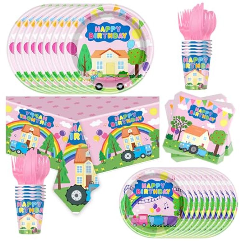 1. パッケージ内容: 54インチ x 108インチのテーブルクロス1枚、7インチのデザートプレート10枚、9インチのディナープレート10枚、6.5 x 6.5インチのナプキン20枚、フォーク10個、スプーン10個、ナイフ10個、カップ10...