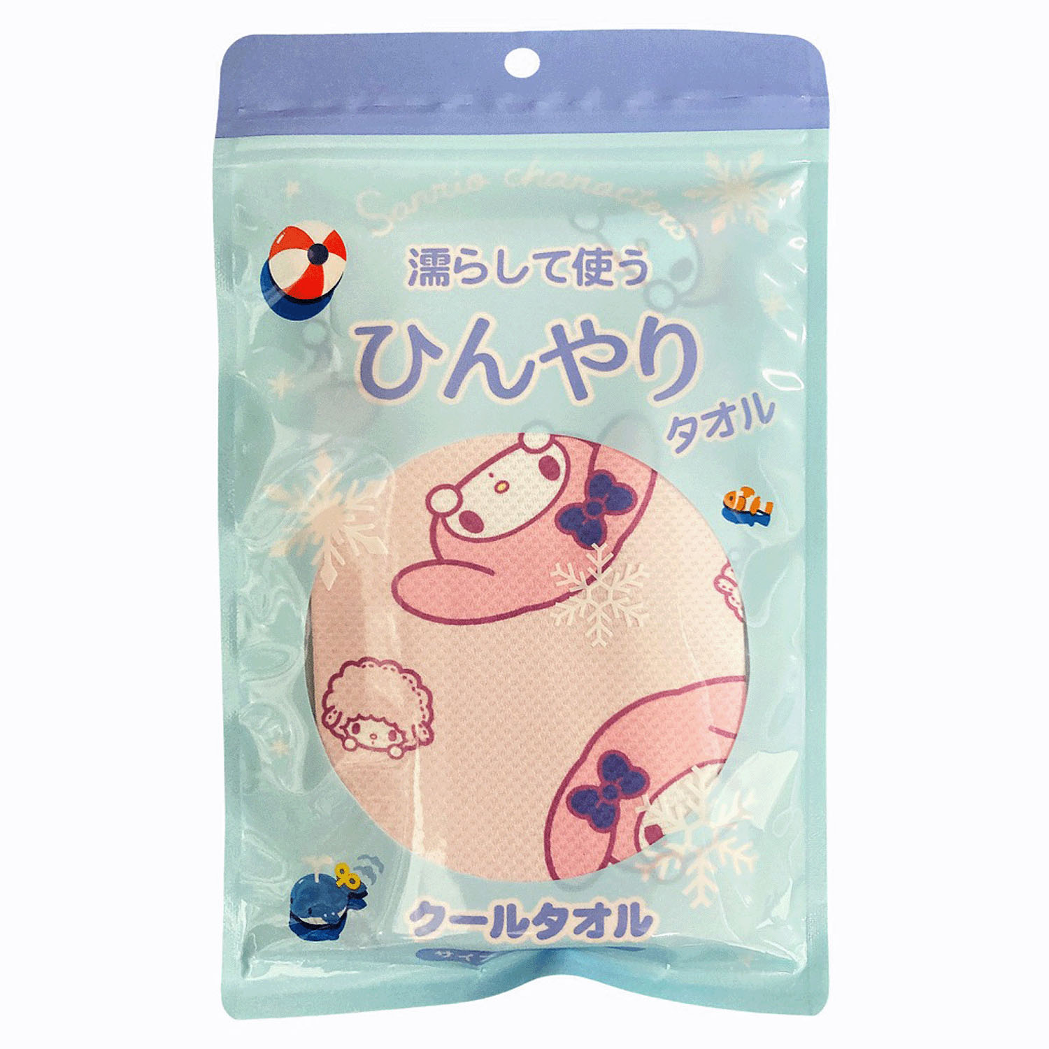 マイメロディ 濡らして使うひんやりタオル クールタオル 100 × 30cm サンリオ マイメロ 林(Hayashi) かわいいマイメロのクールタオル！！ 大人気サンリオキャラクターグッズに可愛いnewアイテム 濡らして使うひんやりタオル登...