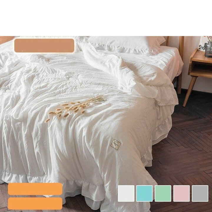 サイズ150*200肌掛け布団のみ 180*200肌掛け布団のみ 150*200*枕2枚 180*200*枕2枚 150*200*シーツ*枕2枚 180*200*シーツ*枕2枚サイズについての説明商品説明 3点セット：肌掛け布団*1点+枕カ...