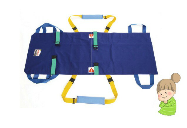 商品情報●メーカー創房のむら●重量1.6kg●耐荷重100kg●材質担架本体：綿100％ベルト：ポリプロピレン【ワンタッチ式ベルトタンカ　ベルカ介護担架】KB-160　創房のむら　防災グッズ 介護/介護用品/福祉用具/防災/担架/介護用/搬...