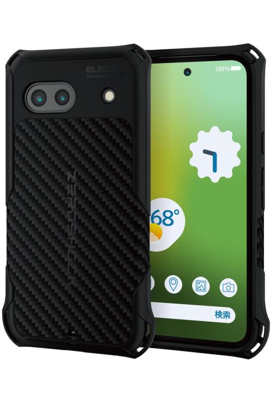 エレコム Google Pixel 8a ケース カバー 耐衝撃 衝撃吸収 ZEROSHOCK 4つ角ダンパー ダブルレイヤー設計 ハニカム構造 ストラップホール付き カメラ保護 ワイヤレス充電 対応 エアークッション