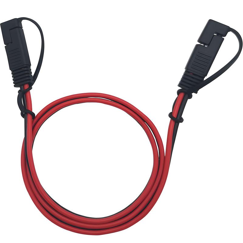 SAE コネクタ, CTRICALVER 1個SAE接続ケーブル SAE, SAE延長電源コード の18AWG, 2ピンワイヤーハーネス ダストカバー付きのSAEコネクタを素早く接続/切断します◀パッケージに含まれるもの：1個1m Sae ...