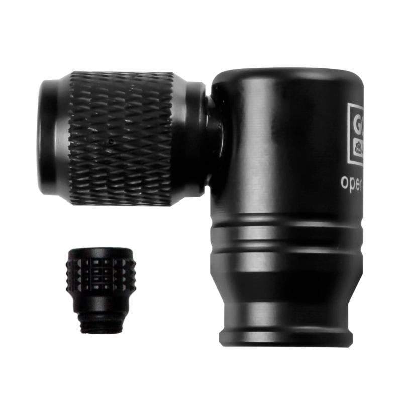 GORIX(ゴリックス)CO2インフレーターヘッド 自転車 空気入れ 360°回転式 (GX-CO23) ロードバイク CO2ヘッド 調整 携帯空気れ [ 仏式 米式 英式 全バルブ対応 ] L字タイプ 軽量 コンパクト ミニポンプ【商品内...