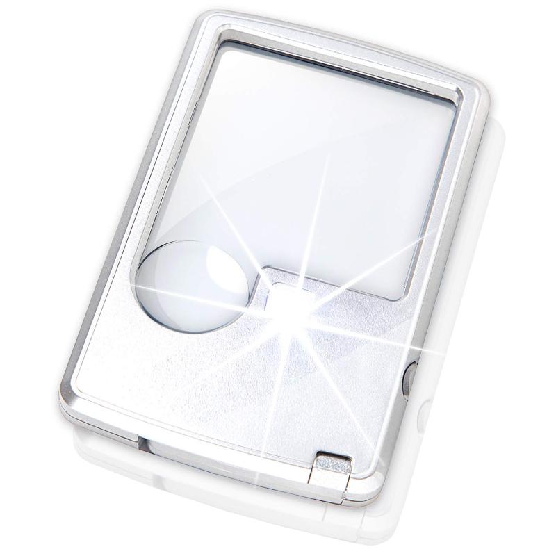 PhoenixLoupe クレジットカードサイズ 携帯用 ポケットルーペ【3倍＆6倍】2種類レンズ／LEDライト／収納用ソフトケース付き✅【GIA宝石鑑定士監修モデル】本製品は、Gemological Institute of Americ...