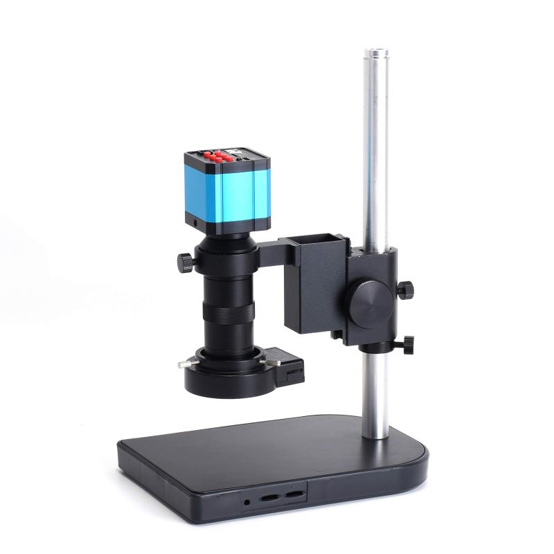 HAYEAR 14 MP HDMI USB産業顕微鏡キットカメラセットリモートコントロール100 x Cマウントレンズビデオレコーダー40 LEDリング光HDマルチメディアインターフェースUSB2.0デュアル出力カメラこの産業用デジタル顕微...