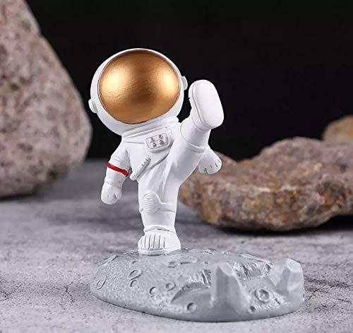 置き物 宇宙飛行士 卓上 おもしろ雑貨 スマホホルダー 卓上 携帯スタンド メモ立て かわいい スマホで映画鑑賞 インテリア バレンタイン人気ギフト
