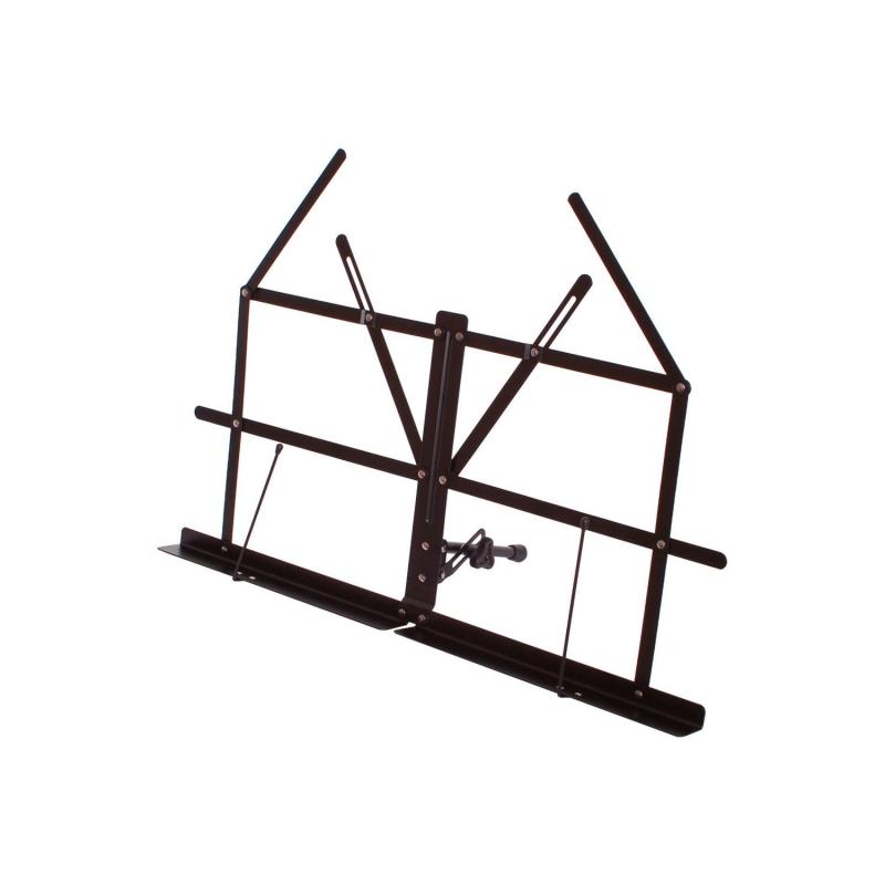 KC 卓上譜面台 軽量スチール製 MS-140/BK ブラック (ソフトケース付)