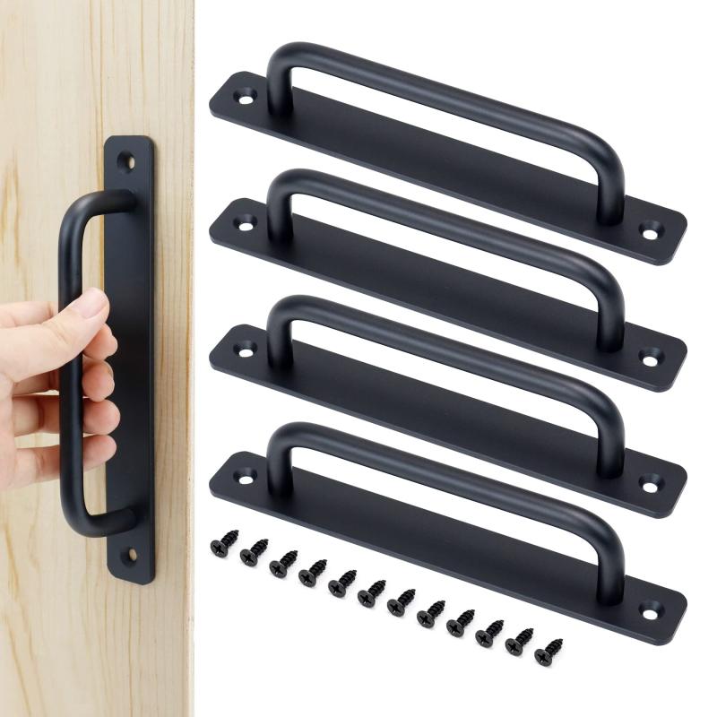 Mxclimate 4個セット アルミ合金製 取っ手 ドア取っ手 ネジ付き キッチン、家具、キャビネット、引き出し、ドアに適しています
