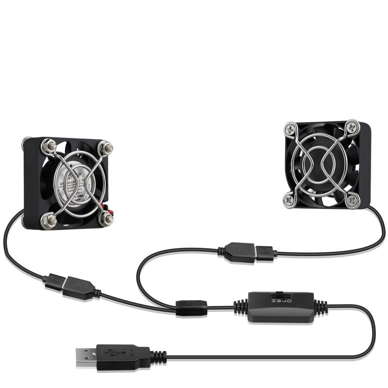 GDSTIME 2連 40mm 50mm 60mm 80mm 92mm 120mm 140mm 5V DCUSB冷却ファン 軸流ファン 多用途扇風機 DIY FAN